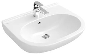 Villeroy & Boch O.novo - Umyvadlo 650x510 mm, s přepadem, otvor pro baterii, CeramicPlus, alpská bílá 516065R1