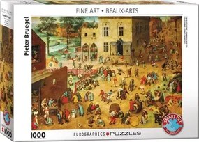 EUROGRAPHICS Puzzle Dětské hry / 1000 dílků / 68 x 48 cm