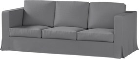 Potah na pohovku IKEA  Karlanda 3-místná nerozkládací, dlouhý barva šedá látka pletený vzor