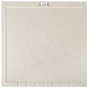 Laveo Halvo, granitový odkapávač 350x350x25 mm, béžová, LAV-OBA_401T