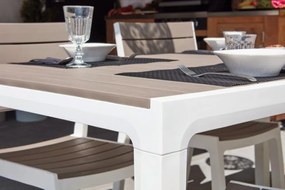 Keter Zahradní stůl Keter Harmony bílý / cappuccino KT-610227