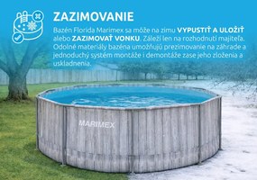Marimex | Bazén Marimex Florida 3,05x0,91 m se zabudovaným skimmerem - ŠEDÉ DŘEVO | 10340316