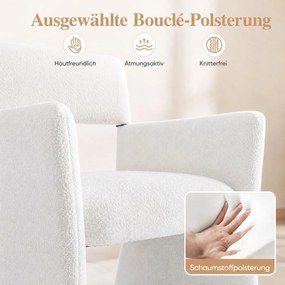 Costway Křeslo 2 sada čalouněných relaxačních křesel s prodyšným potahem