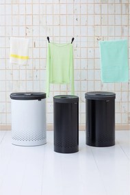 Koš na prádlo Brabantia 60l černý/plastové víko