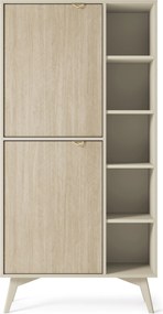 PSK Regál NATURAL, Písková/Scandi 80 cm