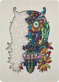 GRAFIX Obrysové puzzle Sova / 133 dílků / od 7 let