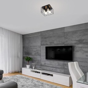 Rabalux Černé stropní svítidlo Boroo pro žárovku 4x E27 71027