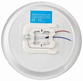 BERGE Kulatý LED panel přisazený bílý - 24W - neutrální bílá