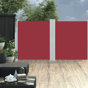 vidaXL Zatahovací boční markýza / zástěna 160 x 600 cm [48465] Barva: Červená