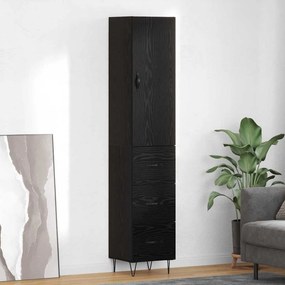 Vysoký bufet Černý dub 34,5 x 34 x 90 cm Kompozitní dřevo 3402735