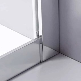 BPS-koupelny Čtvrtkruhový sprchový kout HYD-RK101 100x100 chrom/transparent