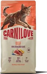 Carnilove True Fresh - granule pro kočky Carnilove Cat True Fresh Dry Beef Steril. Adult AB 6kg