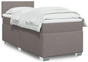 Box spring postel s matrací taupe 80x200 cm textil 3288019