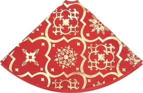 Luxusní vánoční sukně s ponožkou červená 122 cm látková 330276