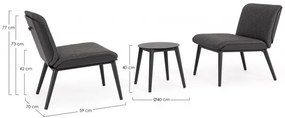 BIZZOTTO Zahradní sestava ISABELA antracit 0663419