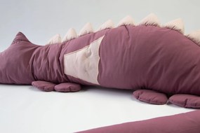 SenLove Bavlněný chránič do dětské postele DRÁČEK Zvolte barvu: Šedo-růžová