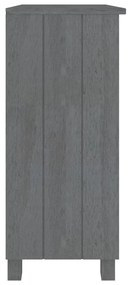 Příborník HAMAR tmavě šedý 85 x 35 x 80 cm masivní borovice - Default Title