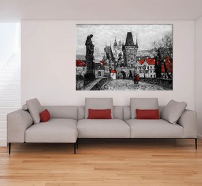 Reprodukce Praha Karlův most II Velikost (šířka x výška): 90x60 cm