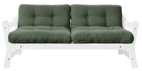 sofa STEP by Karup - 75*158 cm white (bílá) + futon olive green 756