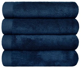 SCANquilt modalový ručník MODAL SOFT tmavě modrá osuška 100 x 150 cm