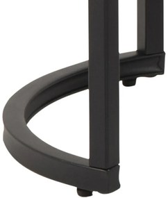 OnaDnes -20% Scandi Set dvou černých konferenčních stolků Sprut 70/70 x 70/40 cm