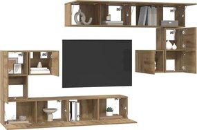 TV jednotky 4 ks Artisanový dub Kompozitní dřevo 3393494