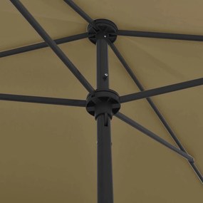 Plážový slunečník taupe 200 x 125 cm 314730