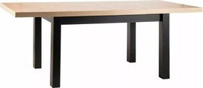 Jídelní rozkládací stůl Presto 140/218 cm dub Artisan/černý