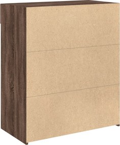 Příborník hnědý dub 80 x 42,5 x 93 cm kompozitní dřevo 3281482
