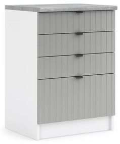 Kuchyňská skříňka spodní 60 cm - LAM SZ60 4SZ - Dvířka CINDY
