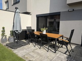 Noela Zahradní jídelní set Milano + 4x židle Oslo + 2x křeslo Mona