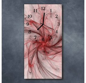 Nástěnné hodiny obrazové na skle - Abstrakt