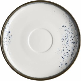 Mäser Podšálek na kávu Pintar White modré tečky 14 cm, L