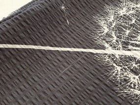 Písecké lůžkoviny Krepový povlak na polštář 50x70 - Pampelišky oboustranné béžové II.jakost Zapínání: zip