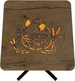 Li-Go "Potkan" lampa 19x19 cm provedení povrchu: dub