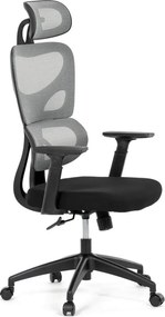 Kancelářská židle KA-K2080 GREY, houpací mechanismus, šedá (69 x 62) cm