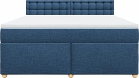 Box spring postel s matrací modrá 180x200 cm textil 3286779