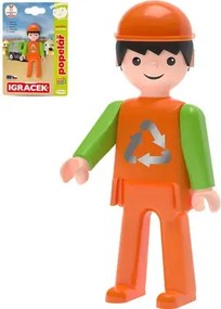 EFKO Figurka Igráček MultiGO Popelář / Kloubová / Plast / 7,5 cm / na