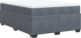 Box spring postel s matrací tmavě šedá 160x200 cm samet 3285294