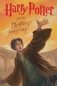 Umělecký tisk Harry Potter - Deathly Hallows book cover, (26.7 x 40 cm)