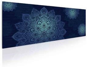 Malvis ® Obraz Mandala modrá Velikost: 100x40 cm