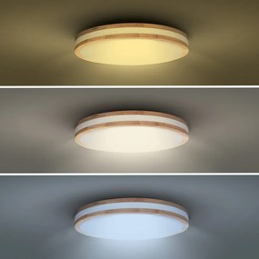 Solight LED osvětlení s dálkovým ovladačem Woody, 60W, 4200lm, 50cm, změna chromatičnosti, stmívatelné
