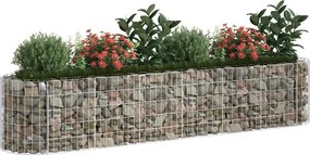 Gabionový vyvýšený záhon pozinkované železo 260 x 50 x 50 cm 152026