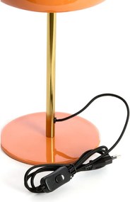 Oranžová stolní lampa s kovovým stínidlem (výška 40 cm) Surin – Light &amp; Living