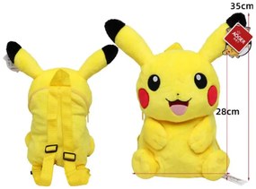 Roztomilý plyšový batůžek s motivem Pokémonů Varianta: Pikachu A 28 cm