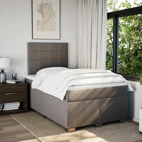 Box spring postel s matrací taupe 120x190 cm textil 3292731