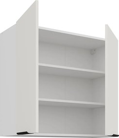 ARIA wh | horní skříňka 80 G-72 2F policová | 80 cm | ANTI FINGERPRINT povrch | bílá