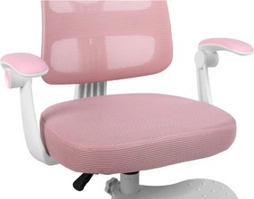 Dětská židle ERGODO BUENO - látka, síťovina, růžová