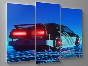 Liox OBRAZ RETRO DELOREAN Rozměr: 90 x 60 cm