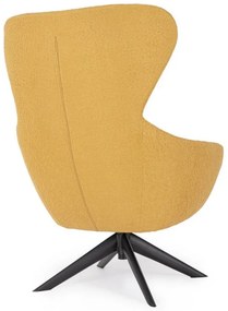BIZZOTTO Otočné křeslo HAILEY žluté 0733498